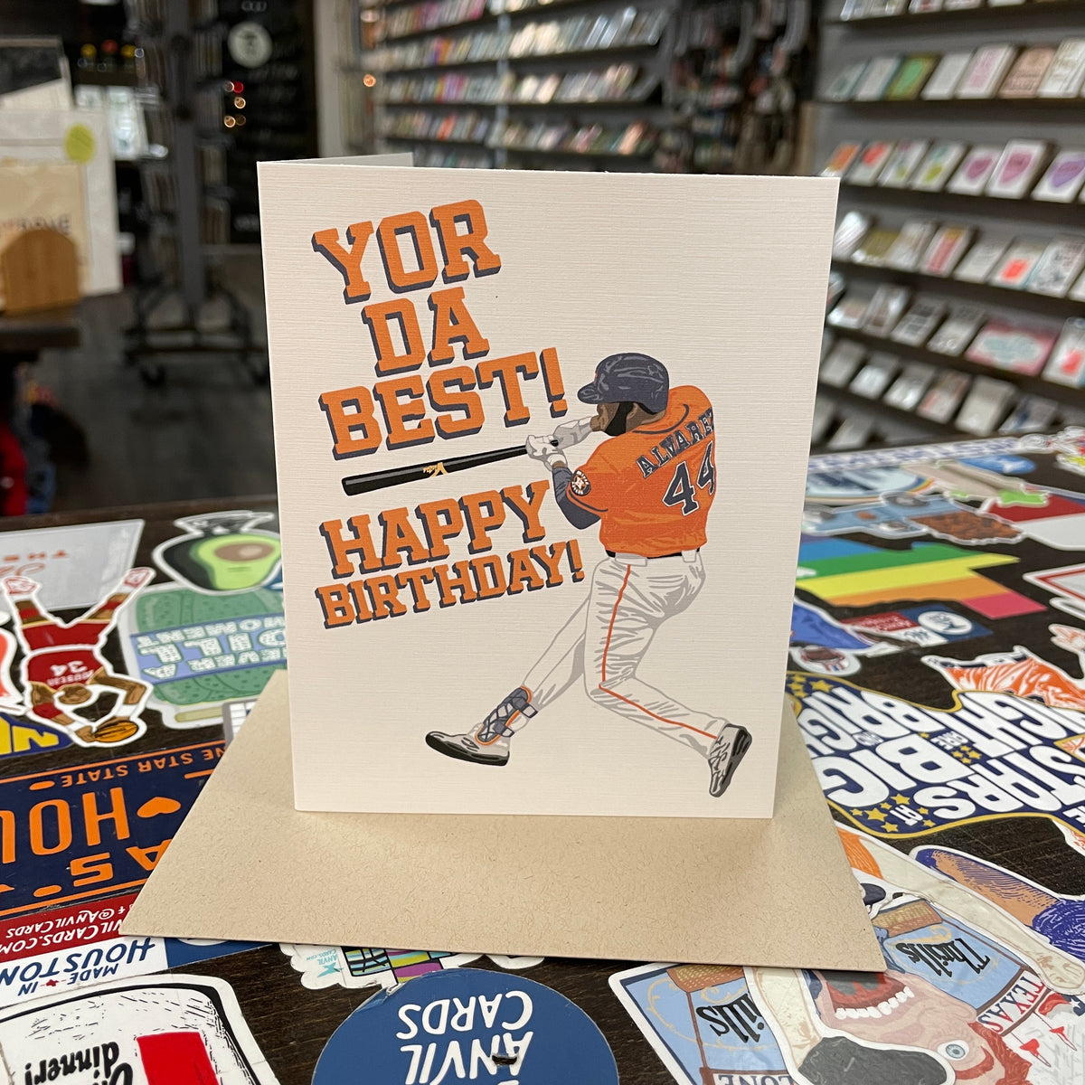 Anvil Cards - Yor Da Best! Happy Birthday Card