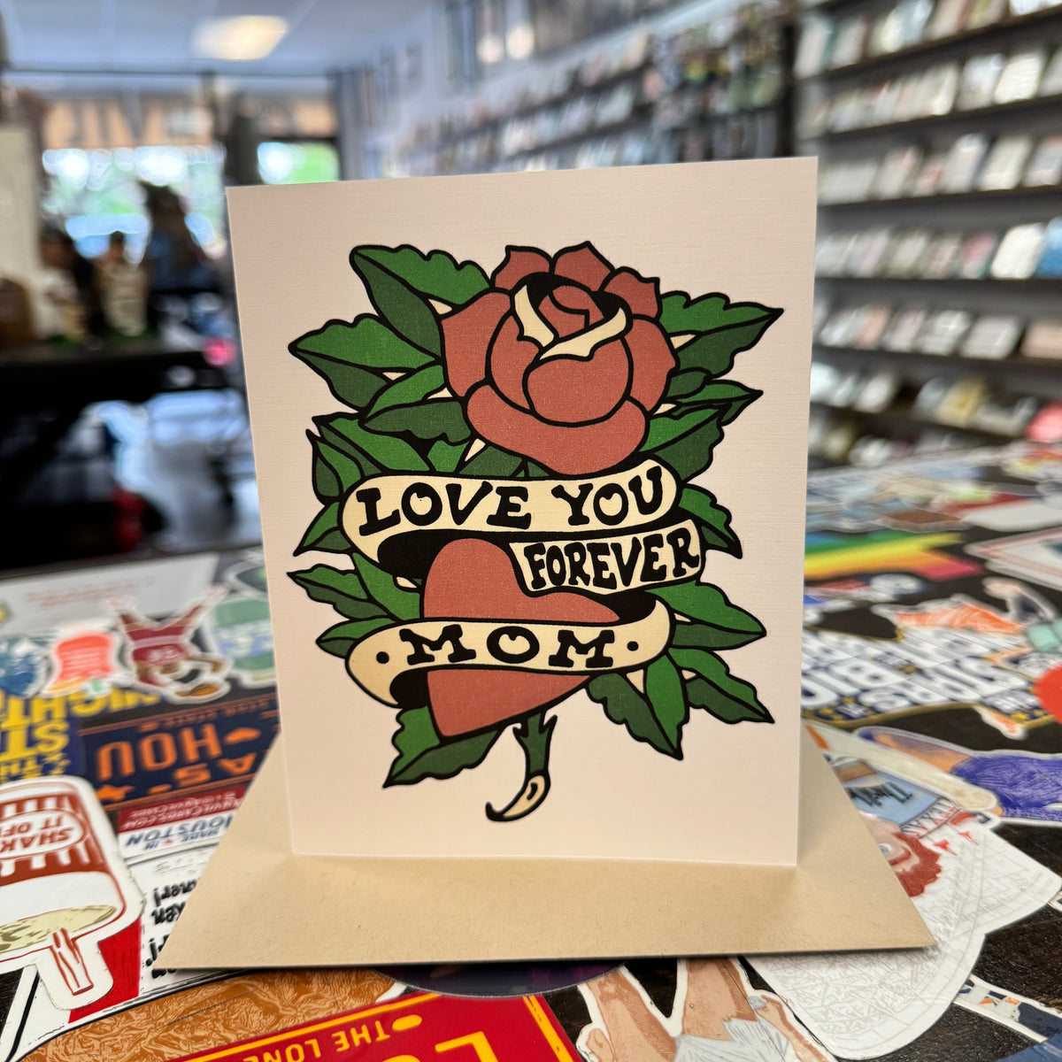 Anvil Cards - Grapefruit Topo Mother's Day Card