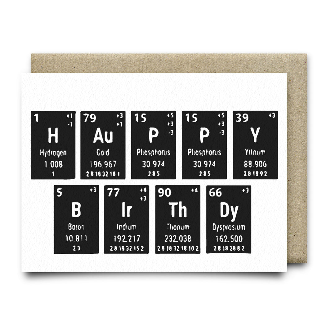 Anvil Cards - Periodic Birthday