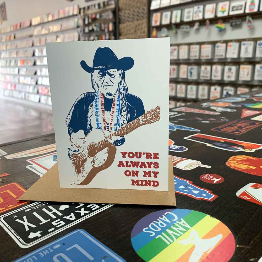 Anvil Cards - Willie Nelson Card | Always On My Mind