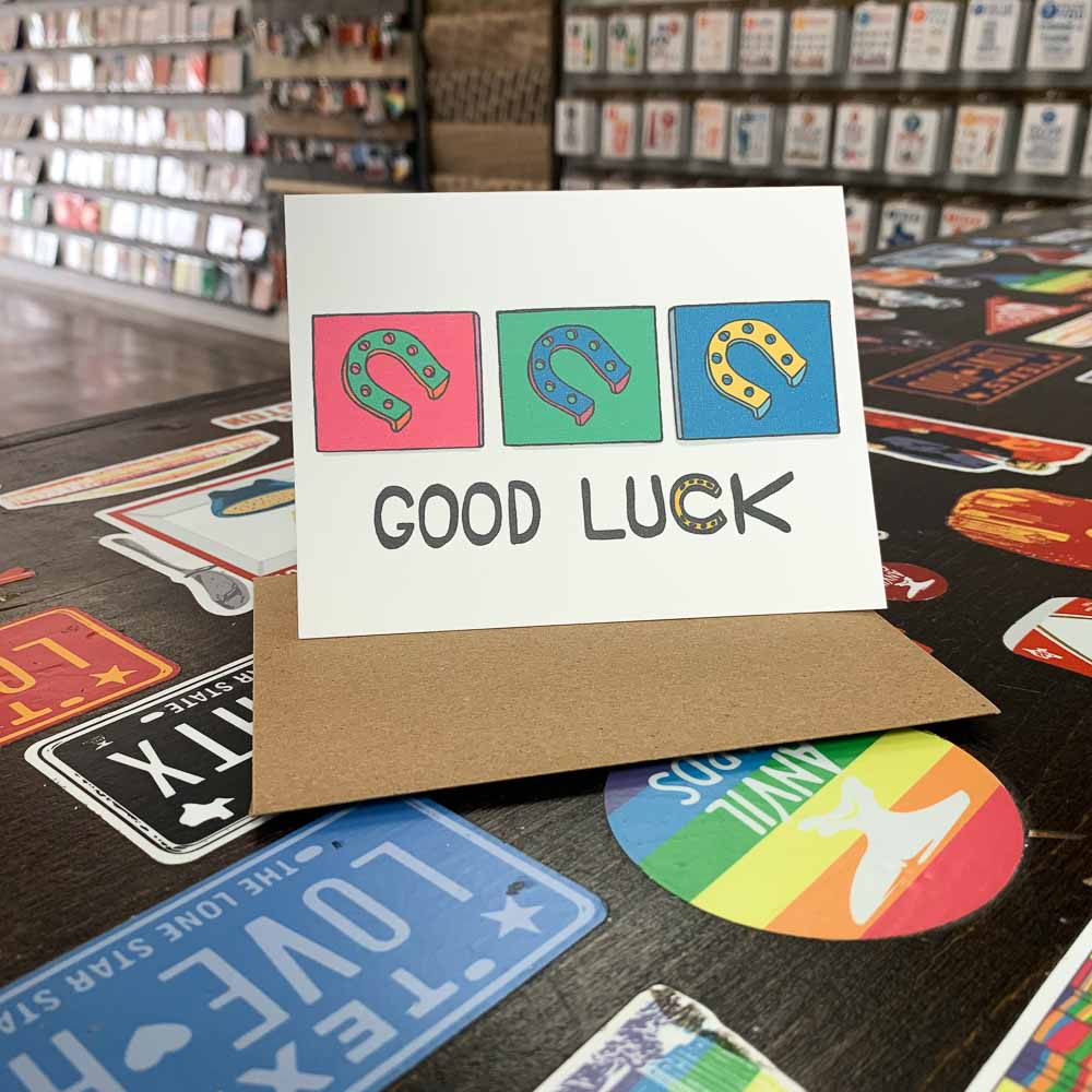 Anvil Cards - Good Luck Greeting Card