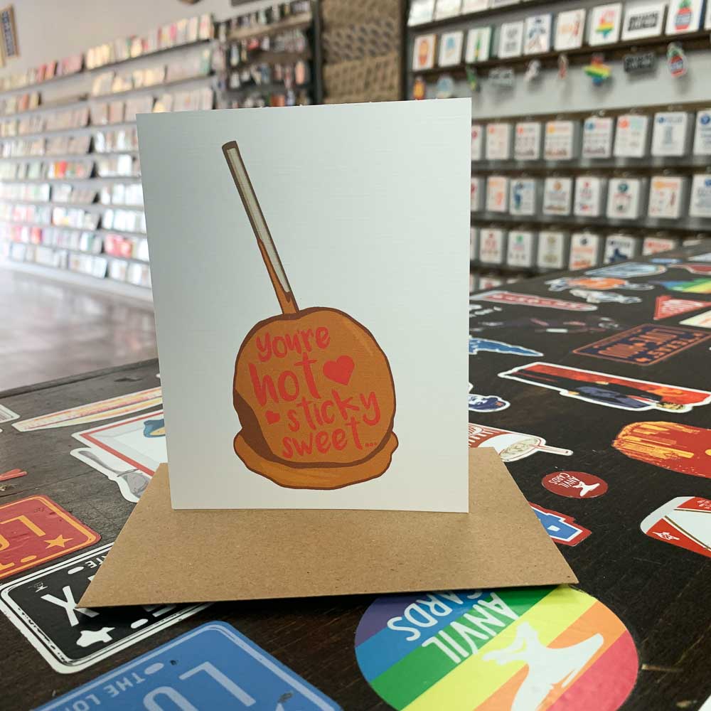 Anvil Cards - Stay Sweet! Candy Apple Greeting Card