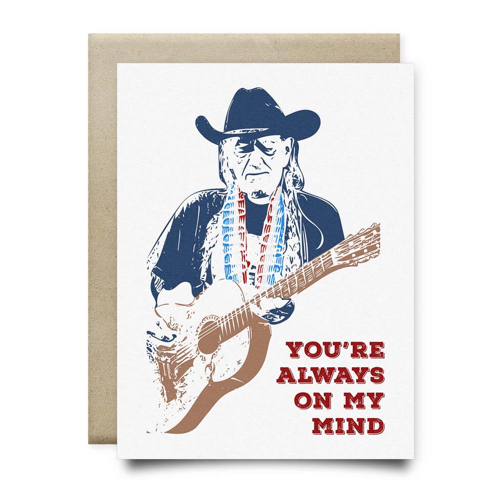 Anvil Cards - Willie Nelson Card | Always On My Mind